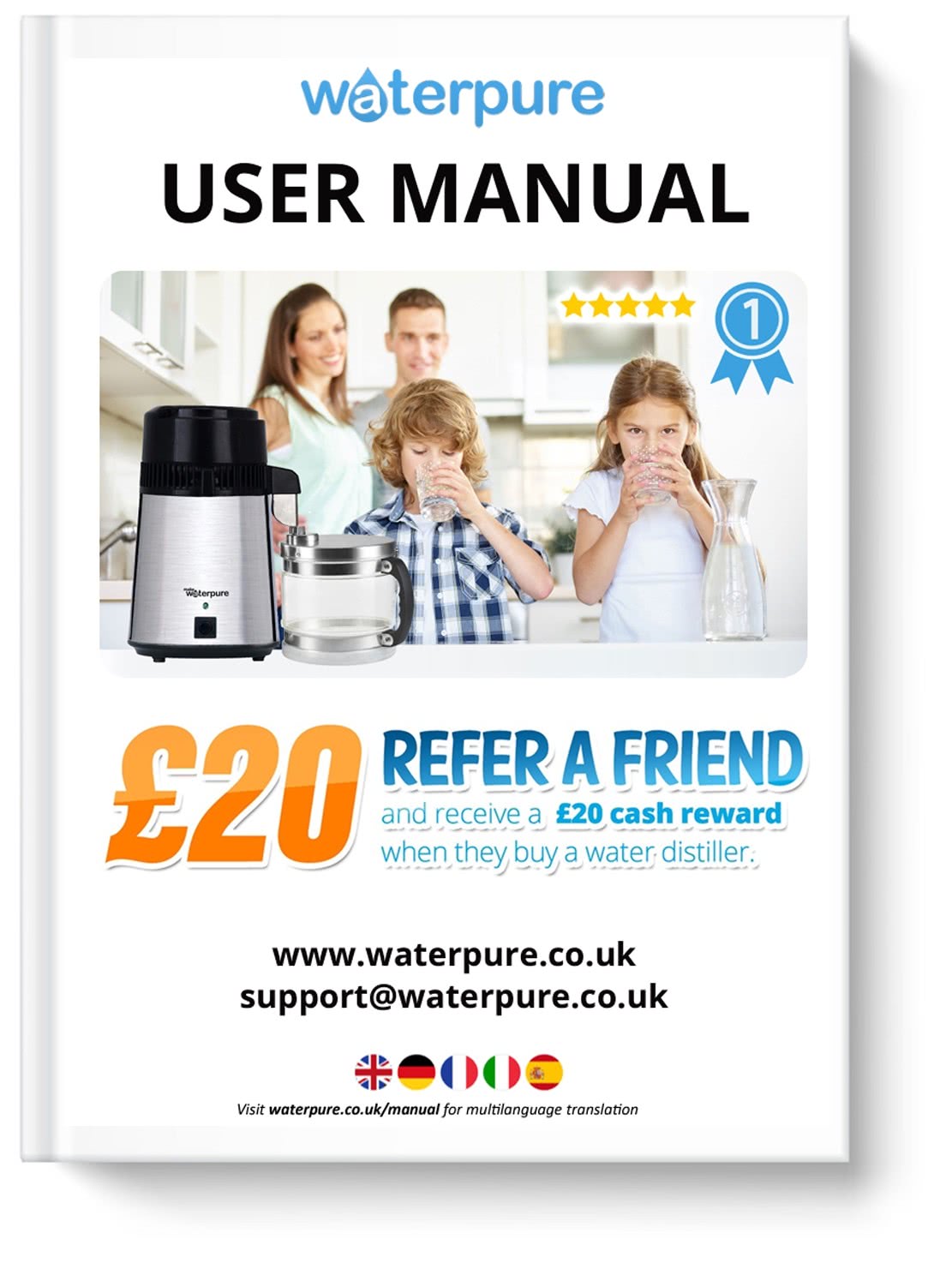 6 Litre 316 Marine Grade Stainless Steel Water Distiller with 6 Litre ...